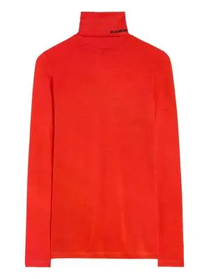 JIL SANDER Roll-neck T-shirt - Orange