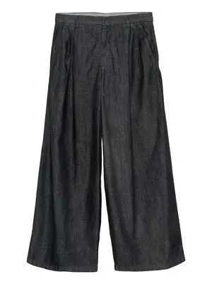 Max Mara Wide Leg Trousers - Blue