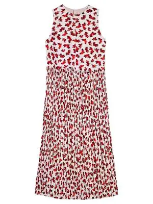 JIL SANDER Floral-print Midi Dress - Pink