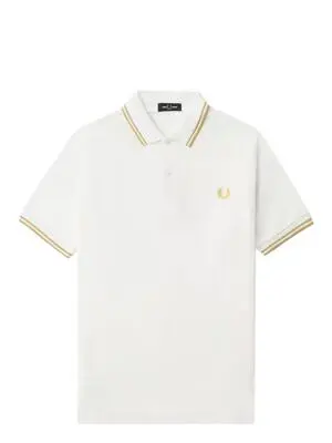 Fred Perry Logo-embroidered Polo Shirt - White