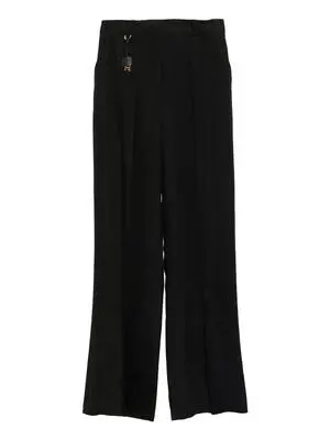 Elisabetta Franchi Logo-charm Trousers - Black