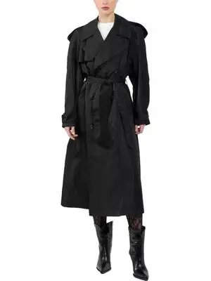 Wardrobe.NYC Technical Trench Coat - Black