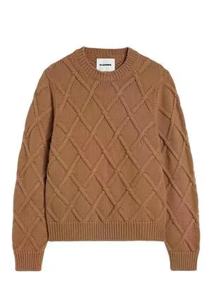 JIL SANDER Chunky-knit Sweater - Brown