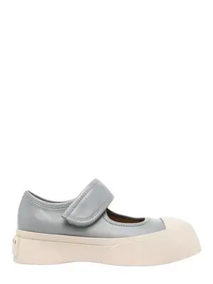Marni Leather Sneakers - Grey