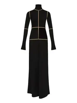 MAISON MARGIELA Paneled Turtleneck Dress - Black