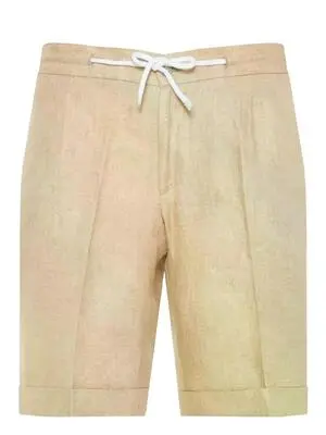 BARBA NAPOLI Linen Shorts - Neutrals