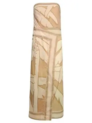 Johanna Ortiz Cotton Midi Dress - Neutrals