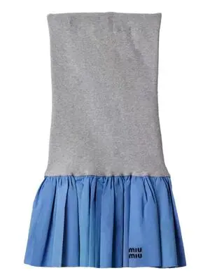 Miu Miu Panelled Mini Skirt - Blue