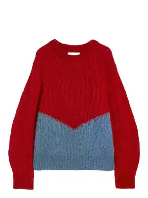 JIL SANDER Colourblock Sweater - Red