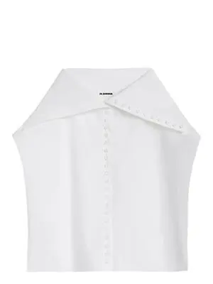 JIL SANDER Sailor-collar Shirt - White