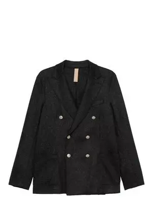 Eleventy Double-breasted Blazer - Black
