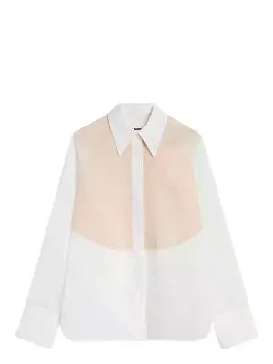 JIL SANDER Two-tone Shirt - White