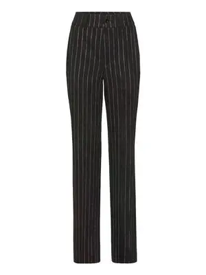 Philipp Plein Pinstriped Trousers - Grey