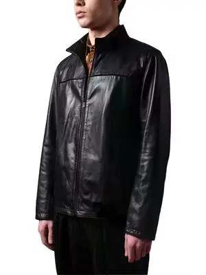 POCHE PARIS Leather Jacket - Black