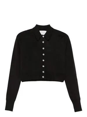 Sportmax Virgin Wool Polo Top - Black