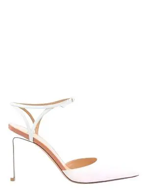 FRANCESCO RUSSO 90mm Leather Pumps - White