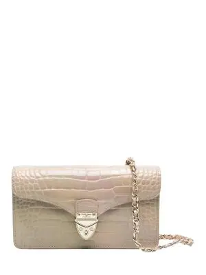 ASPINAL OF LONDON Mayfair Clutch Neutrals