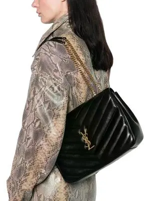 Saint Laurent Large Loulou Shoulder Bag - Black