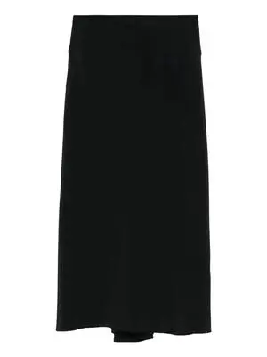 Rick Owens Cotton-silk Blend Midi Skirt - Black