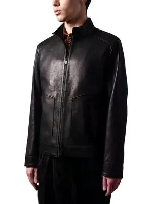 POCHE PARIS Leather Jacket - Black