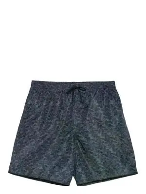 Fendi Monogram Swim Shorts - Blue