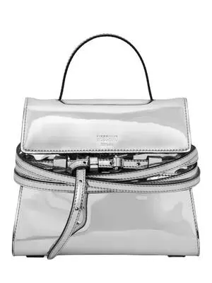Moschino Tote Bag With Belt Detail - Silver