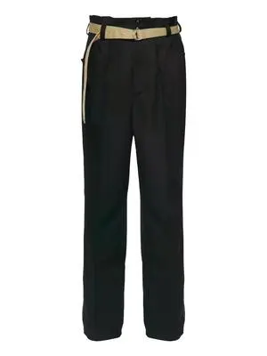 MAISON MARGIELA Wool Trousers - Blue