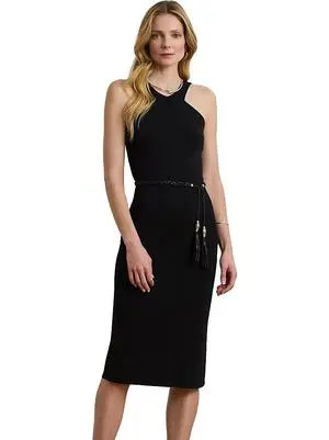 Ralph Lauren Rib-knit Sleeveless Dress - Black