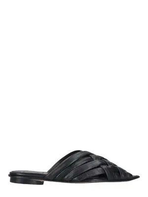 ALEXANDER HOTTO Leather Sandals - Black