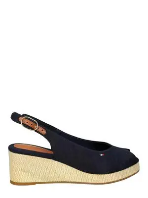 Tommy Hilfiger 60mm Slingback Wedge Espadrilles - Blue