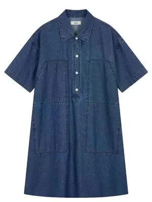 STUDIO TOMBOY Denim Shirt Dress - Blue