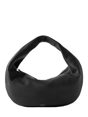 Khaite Olivia Sport Medium Leather Shoulder Bag - Black