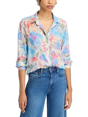 Bella Dahl Hipster Shirt - Floral Garden Print