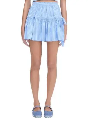 Hill House Home The Chelsea Skirt - Blue Stripe