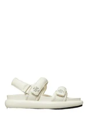 Tory Burch X Bonbon Kira Padded Sport Sandals - Vanilla Marshmallow