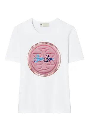 Tory Burch Tory Burch X Bonbon Capsule T-Shirt Pink Bonbon