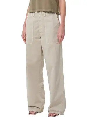AGOLDE Yuna Low Rise Wide Leg Utility Pants - Pumice