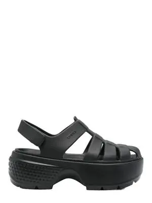 CROCS 50mm Stomp Fisherman Sandals - Black
