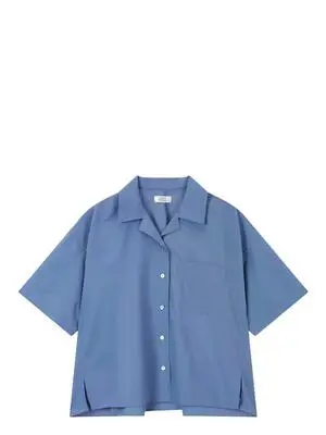 STUDIO TOMBOY Short-sleeve Button-up Shirt - Blue