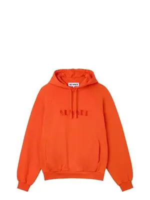 Sunnei Logo-text Hoodie - Orange