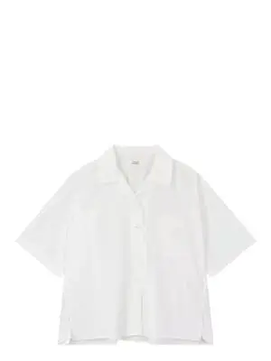 STUDIO TOMBOY Short-sleeve Button-up Shirt - White
