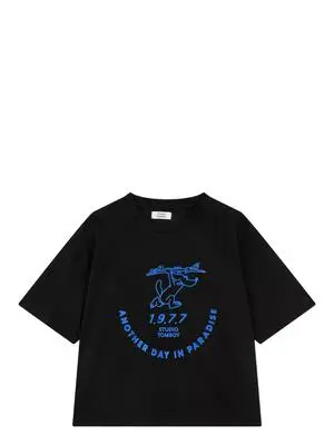 STUDIO TOMBOY Graphic-print T-shirt - Black