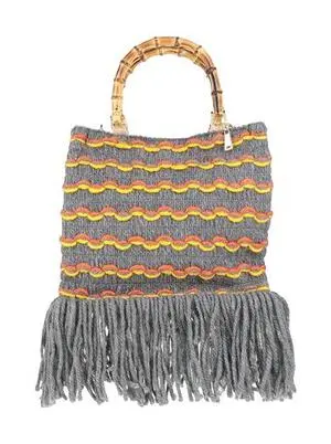 LA MILANESA Knitted Shopper Tote - Grey