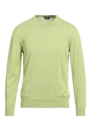 BALLANTYNE Knitted Cotton Crewneck Sweater Green