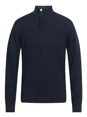 DANIELE FIESOLI Turtleneck Merino Wool Knit - Navy