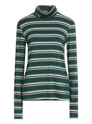SHIRTAPORTER Striped Jersey Turtleneck T-shirt - Green