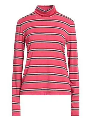 SHIRTAPORTER Striped Jersey Turtleneck T-shirt - Pink