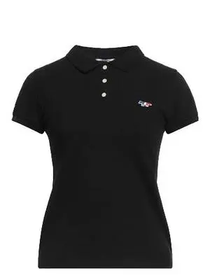 Maison Kitsuné Cotton Polo Shirt - Black