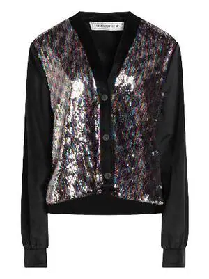 SHIRTAPORTER Solid Color Velvet Jacket - Black