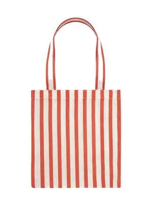 Vilebrequin Striped Linen Tote Bag - Beige